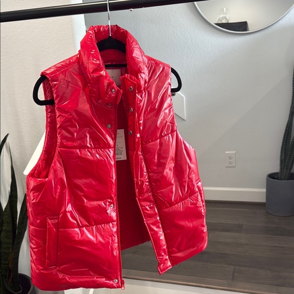 a new day | Jackets & Coats | Red Puffer Vest | Poshmark